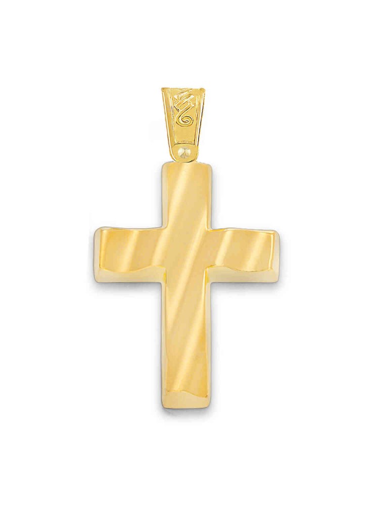 Minimal Cross, in 14k gold Size One size