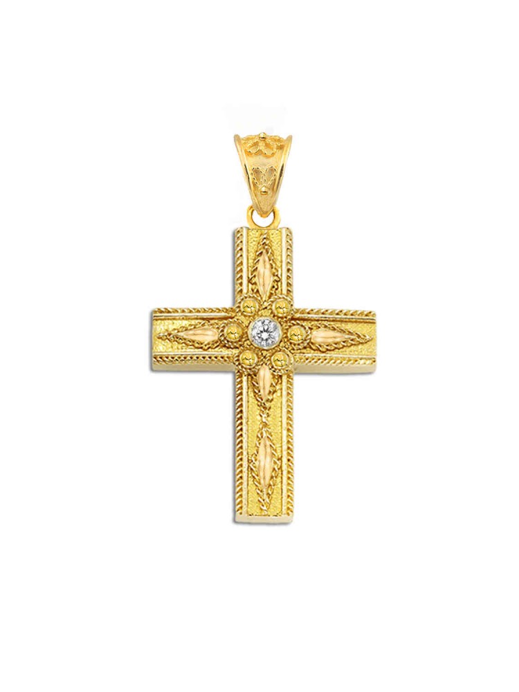 Hera - Brilliant Cross, in 18k gold Size One size